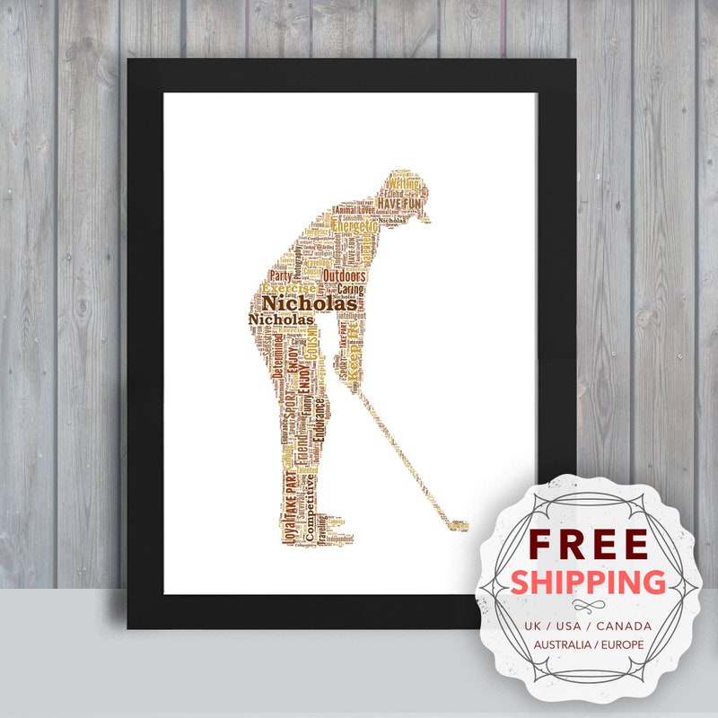 Golf Word Art - Etsy