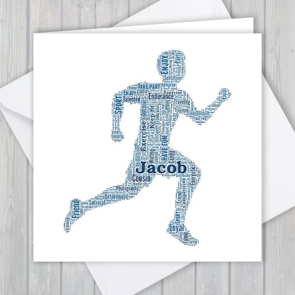 Running Greeting Cards - Etsy