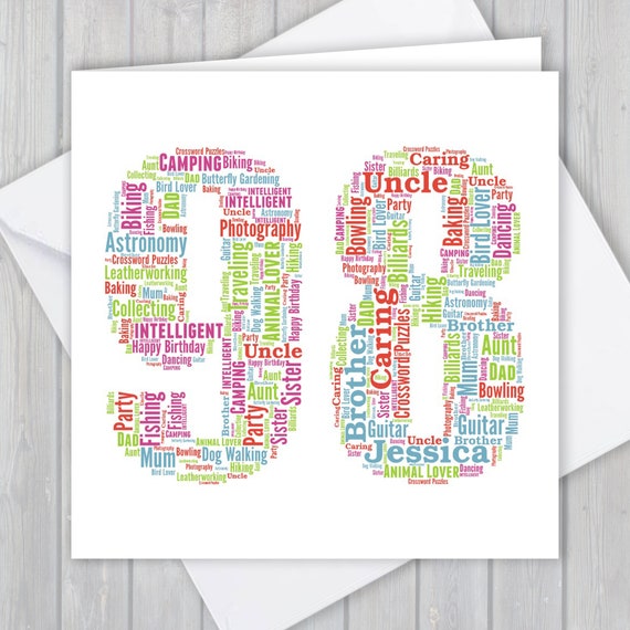 Personalised 98th Birthday Greeting Card Unique Anniversary | Etsy