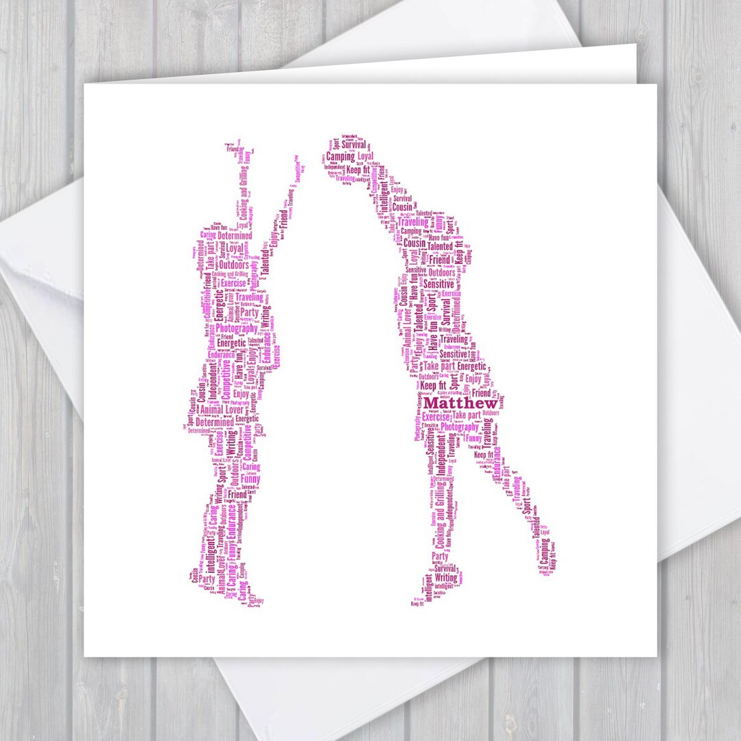 Netball Hoops Word Art Birthday Greeting Thank You Congratulations Card ...