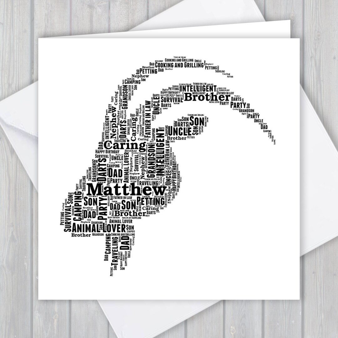 Personalised Goat, Birthday Greeting Card, Unique Anniversary or Thank ...