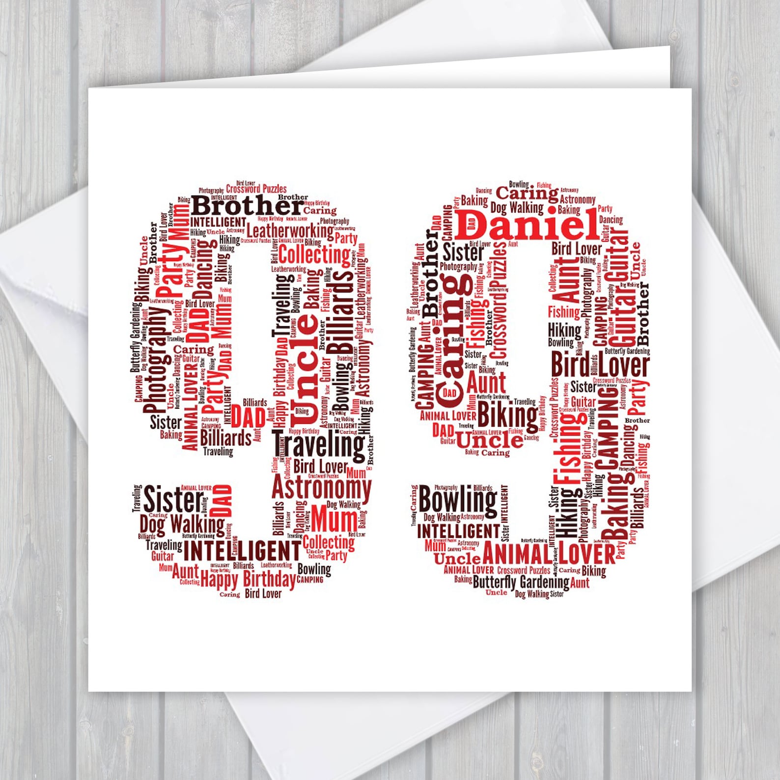 Personalised 99th Birthday Greeting Card Unique Anniversary - Etsy UK