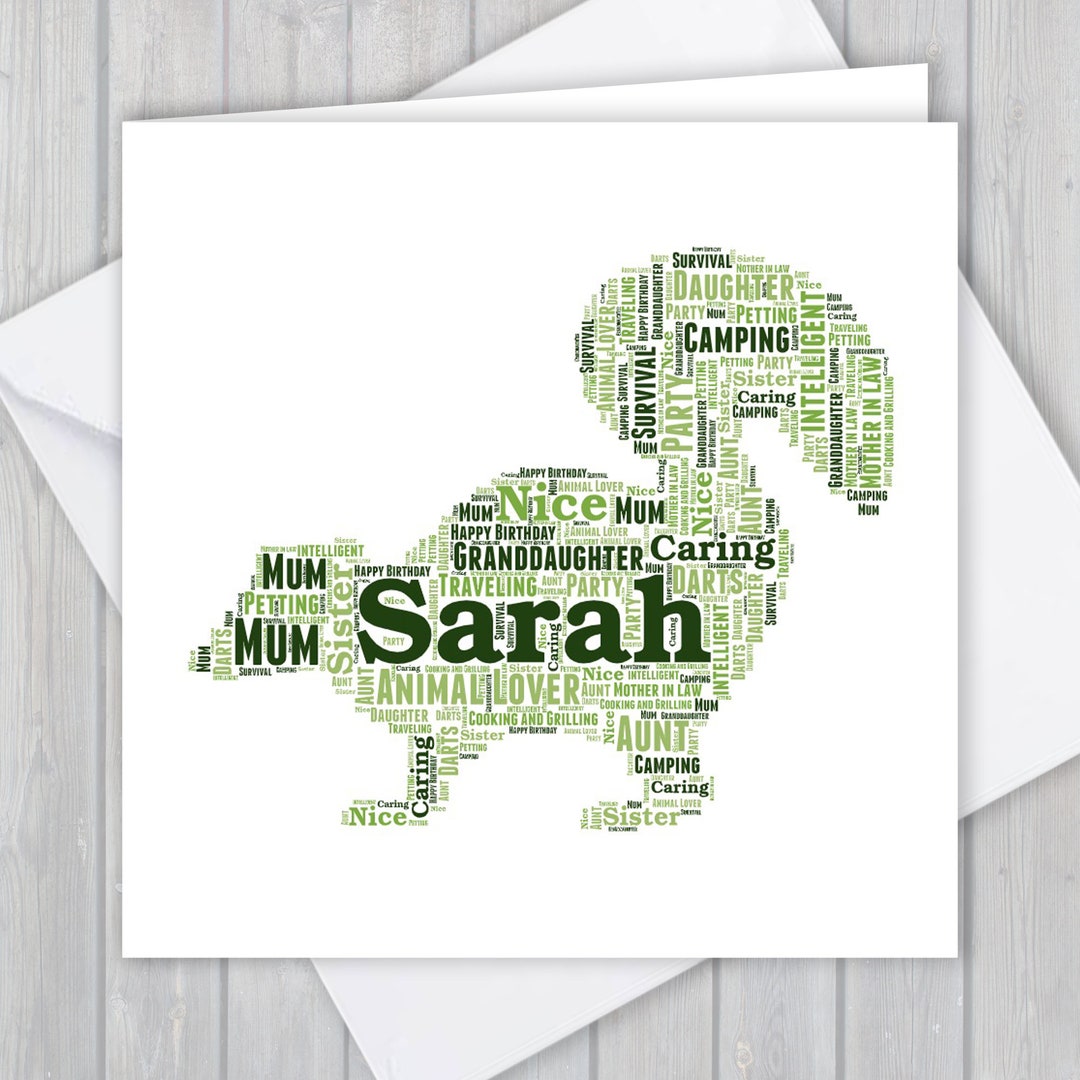 Personalised Skunk, Birthday Greeting Card, Unique Anniversary or Thank ...