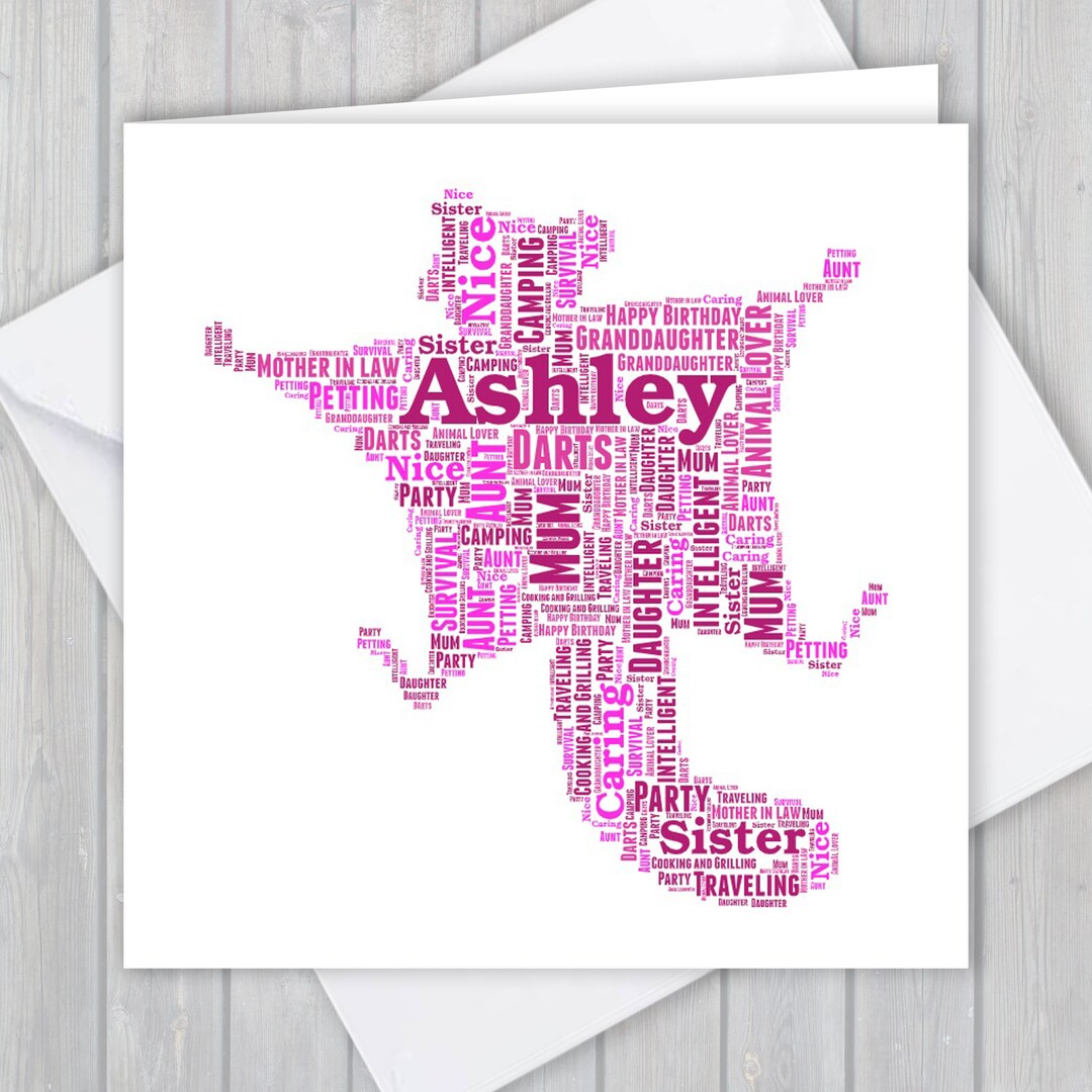 Personalised Flying Squirrel, Birthday Greeting Card, Unique ...