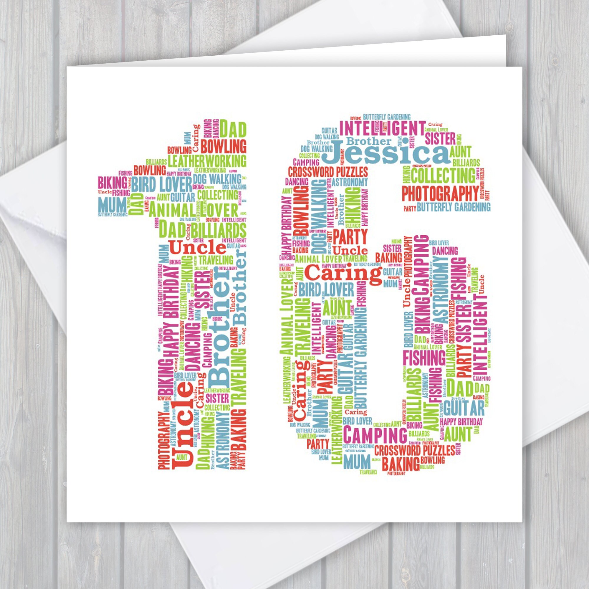 Personalised 16th Birthday Greeting Card Unique Anniversary - Etsy UK