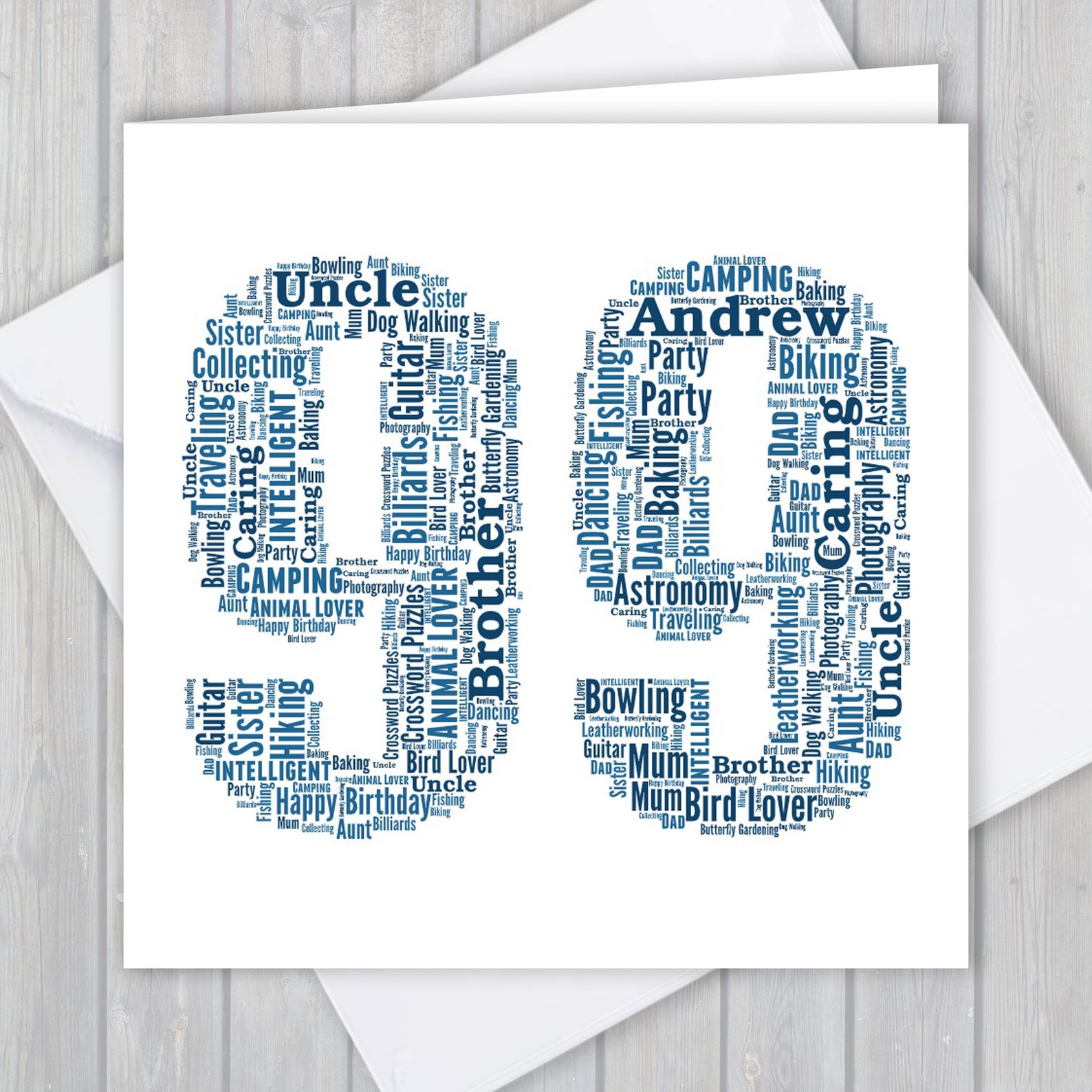 Personalised 99th Birthday Greeting Card Unique Anniversary - Etsy UK