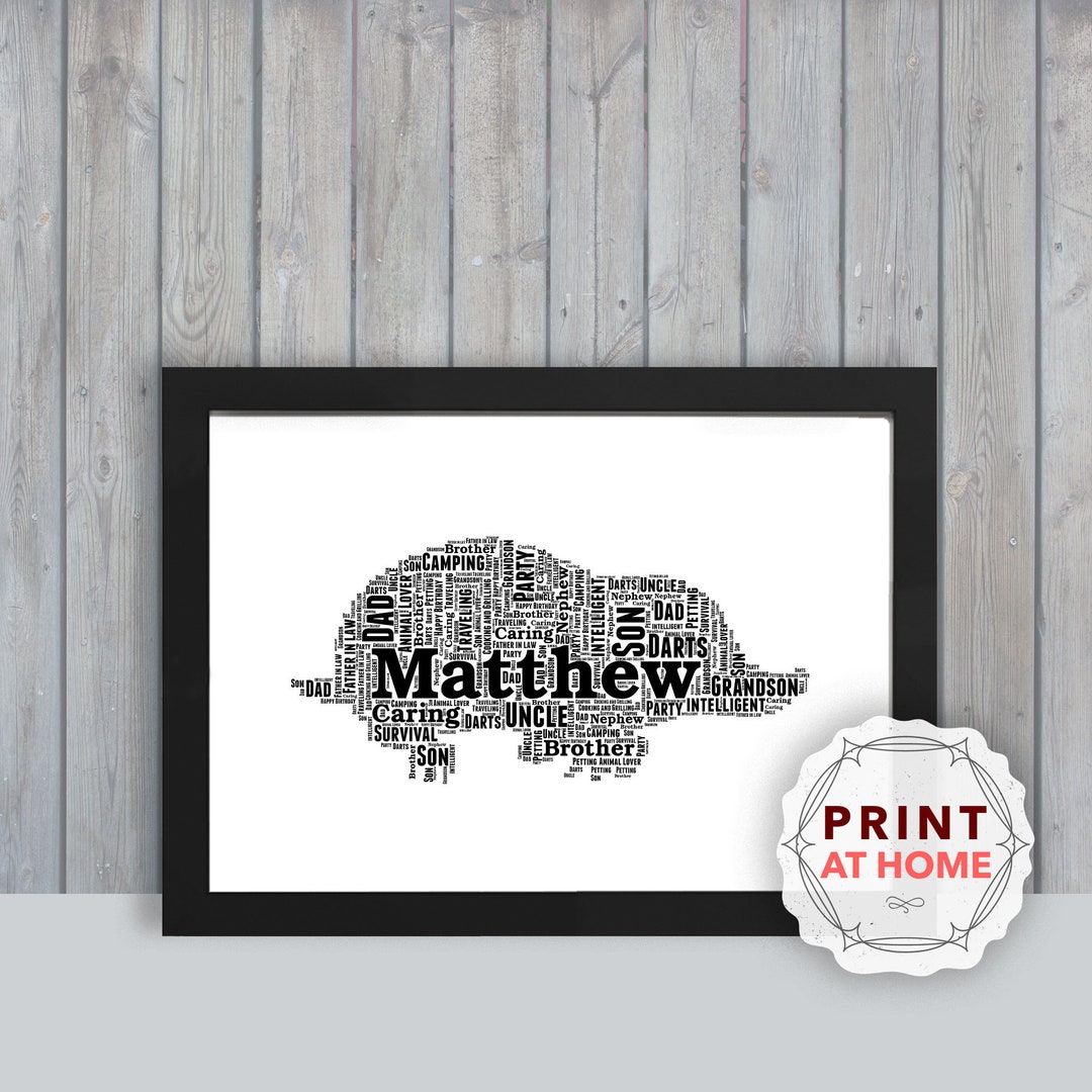 Personalized Mole Print at Home Wall Art Gift Keepsake - Etsy
