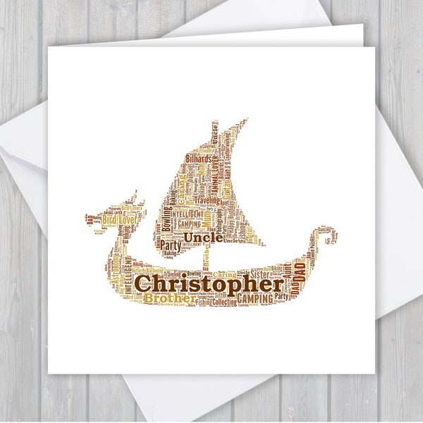 Viking Greeting Card - Etsy