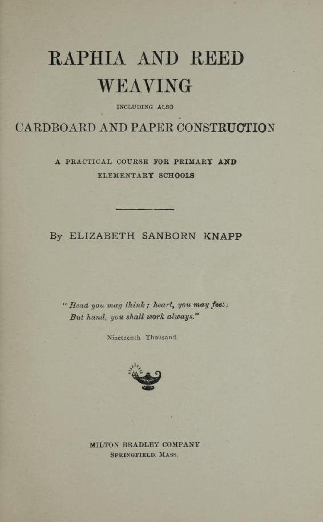 RAFFIA & REED Weaving - Raphia and Reed Weaving - Elizabeth Knapp ...