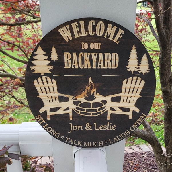 Backyard Signs - Etsy