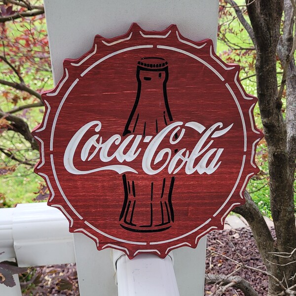 Coca Cola Bottle Sign - Etsy