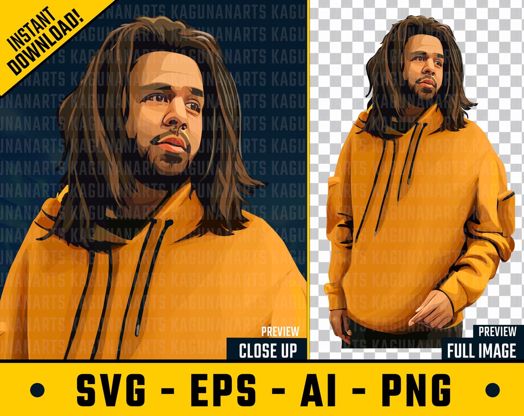 J. Cole SVG Middle Child PNG Cole EPS Rapper Poster Design - Etsy