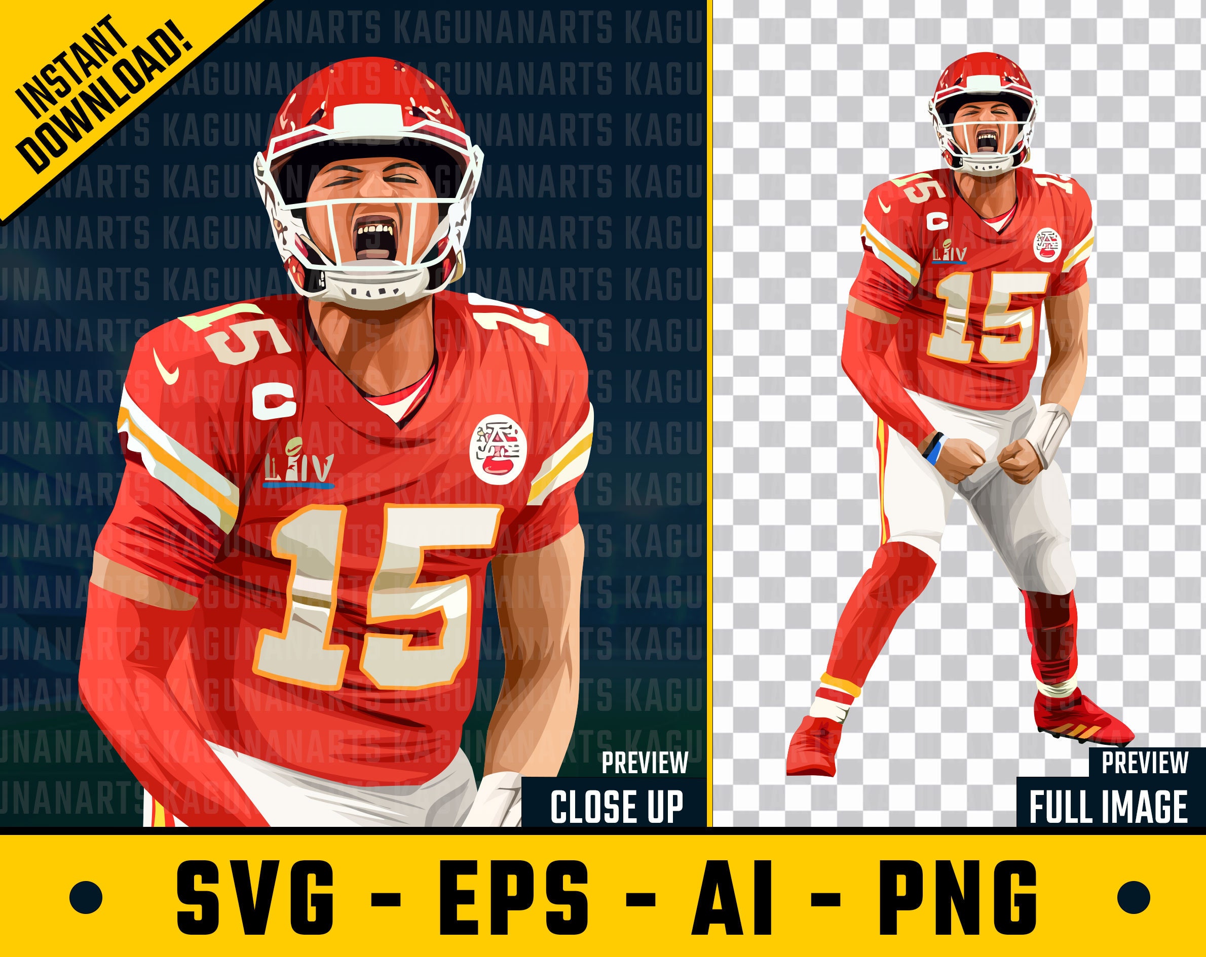 Patrick Mahomes SVG Mahomey PNG Mahomes EPS Nfl Poster | Etsy