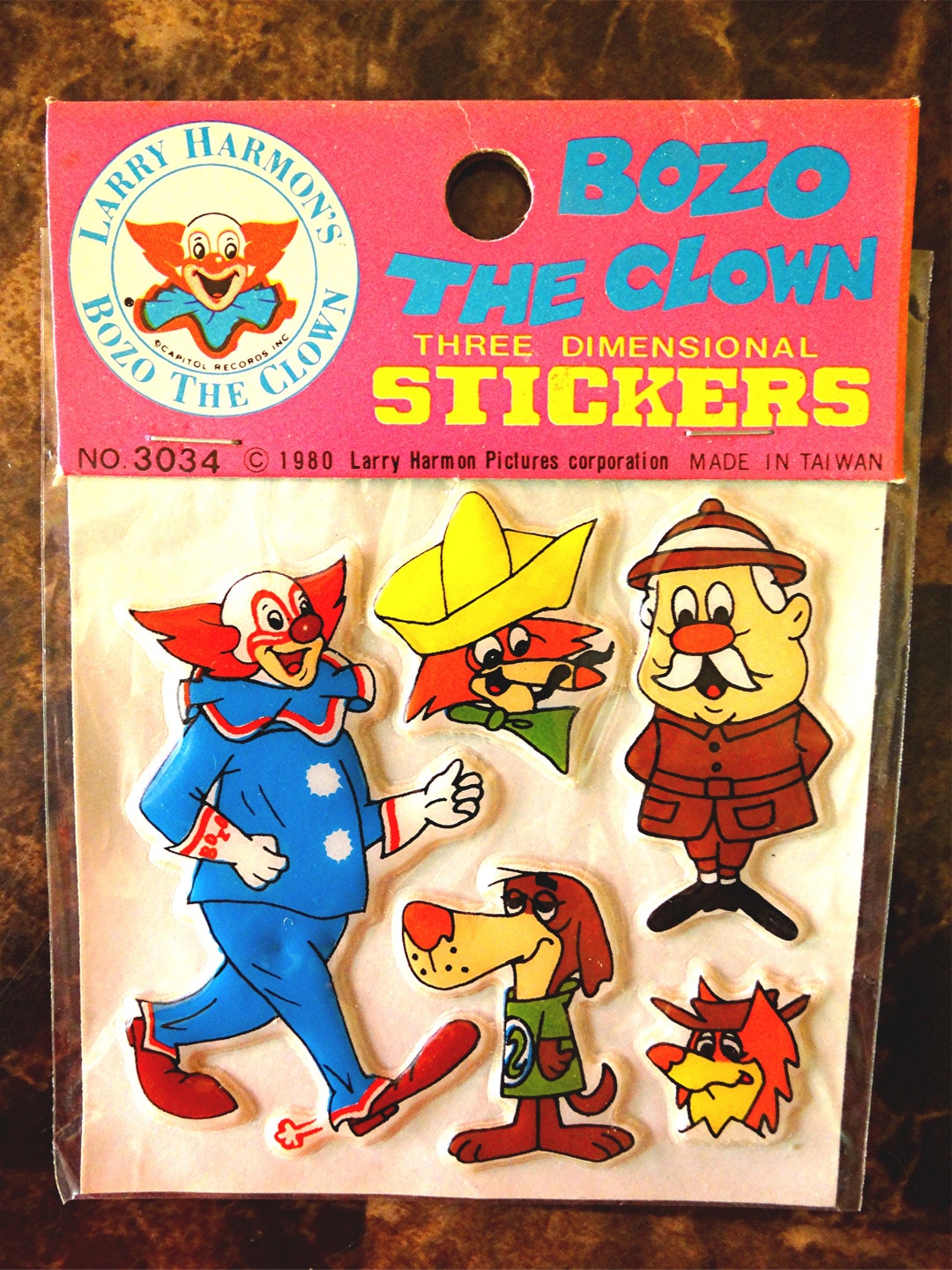 Bozo the Clown Puffy Stickers, Vintage From the 80's. Dated 1980. - Etsy