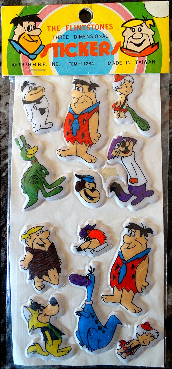 The Flintstones Puffy Stickers Stickers From the 1970's | Etsy
