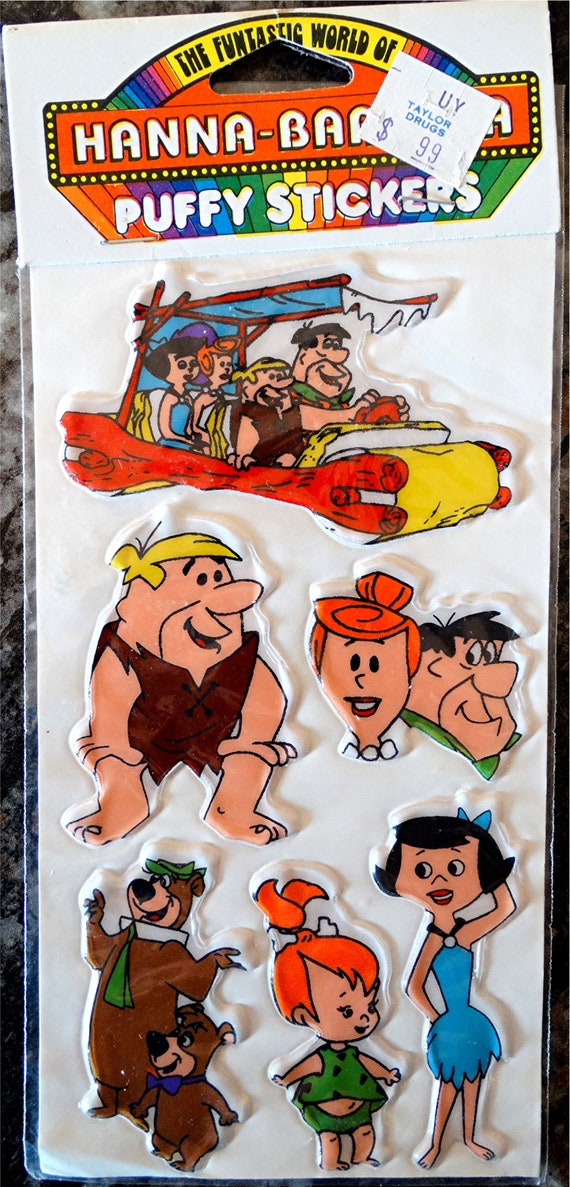 The Flintstones Puffy Stickers Stickers From the 1980's | Etsy