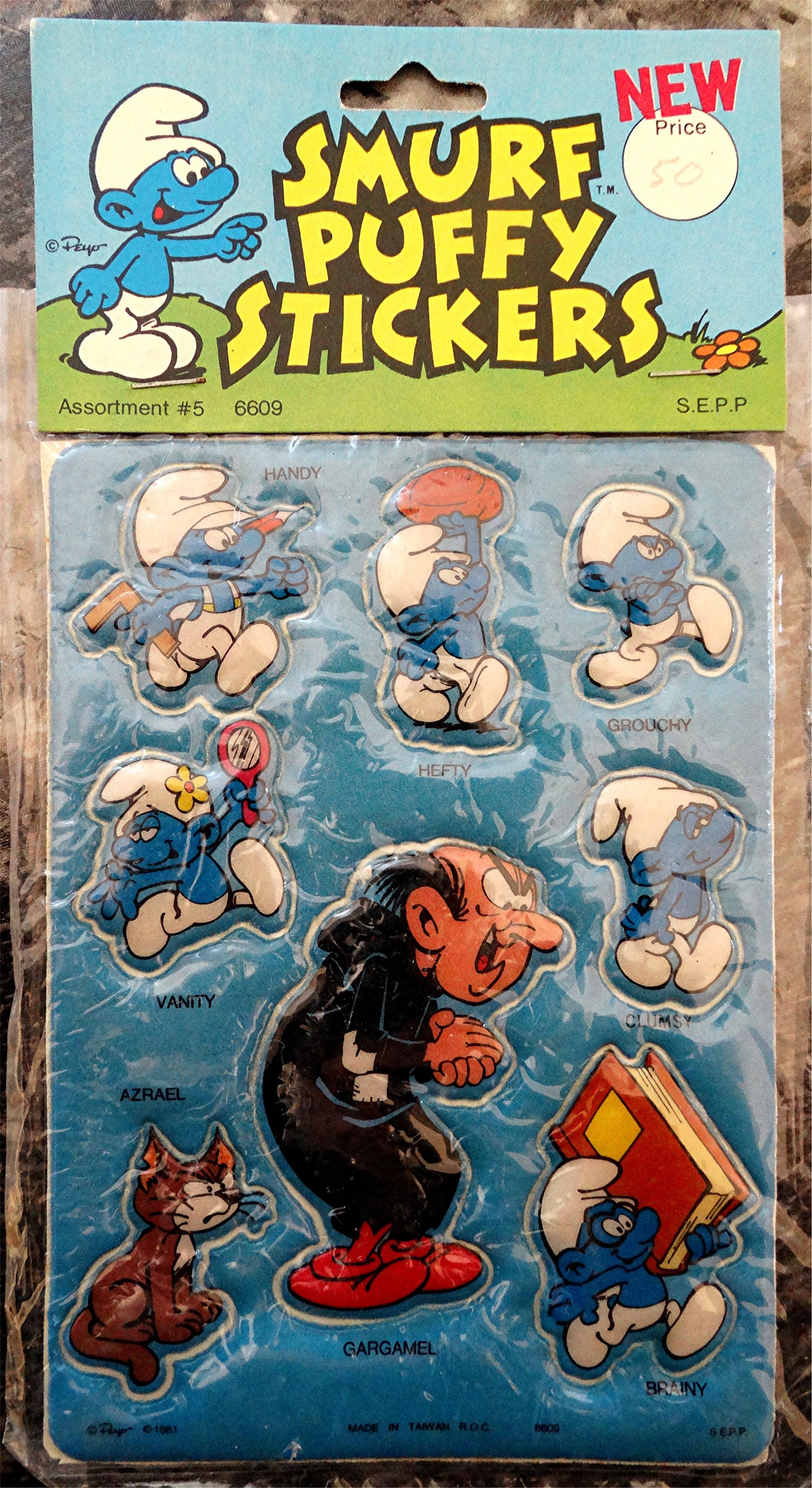 Smurf Puffy Stickers Vintage From the 1980's 1981 - Etsy