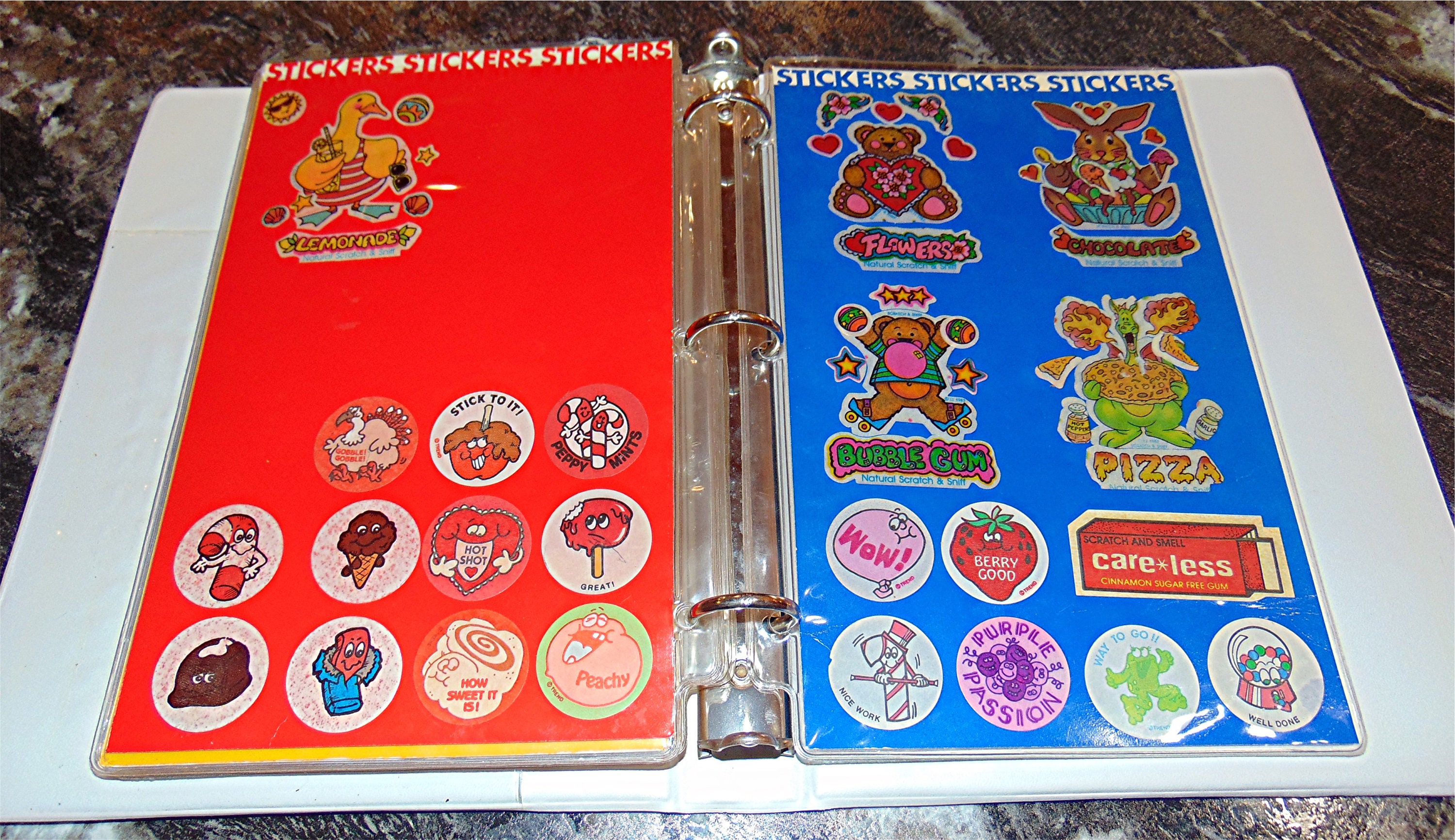 Small World Greetings, 1983 Puffy Sticker Book, Vintage From the 1980's ...