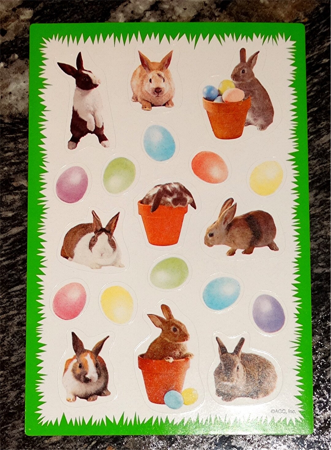 Easter Bunny Rabbit Stickers, Vintage From the 1980's, New - Etsy