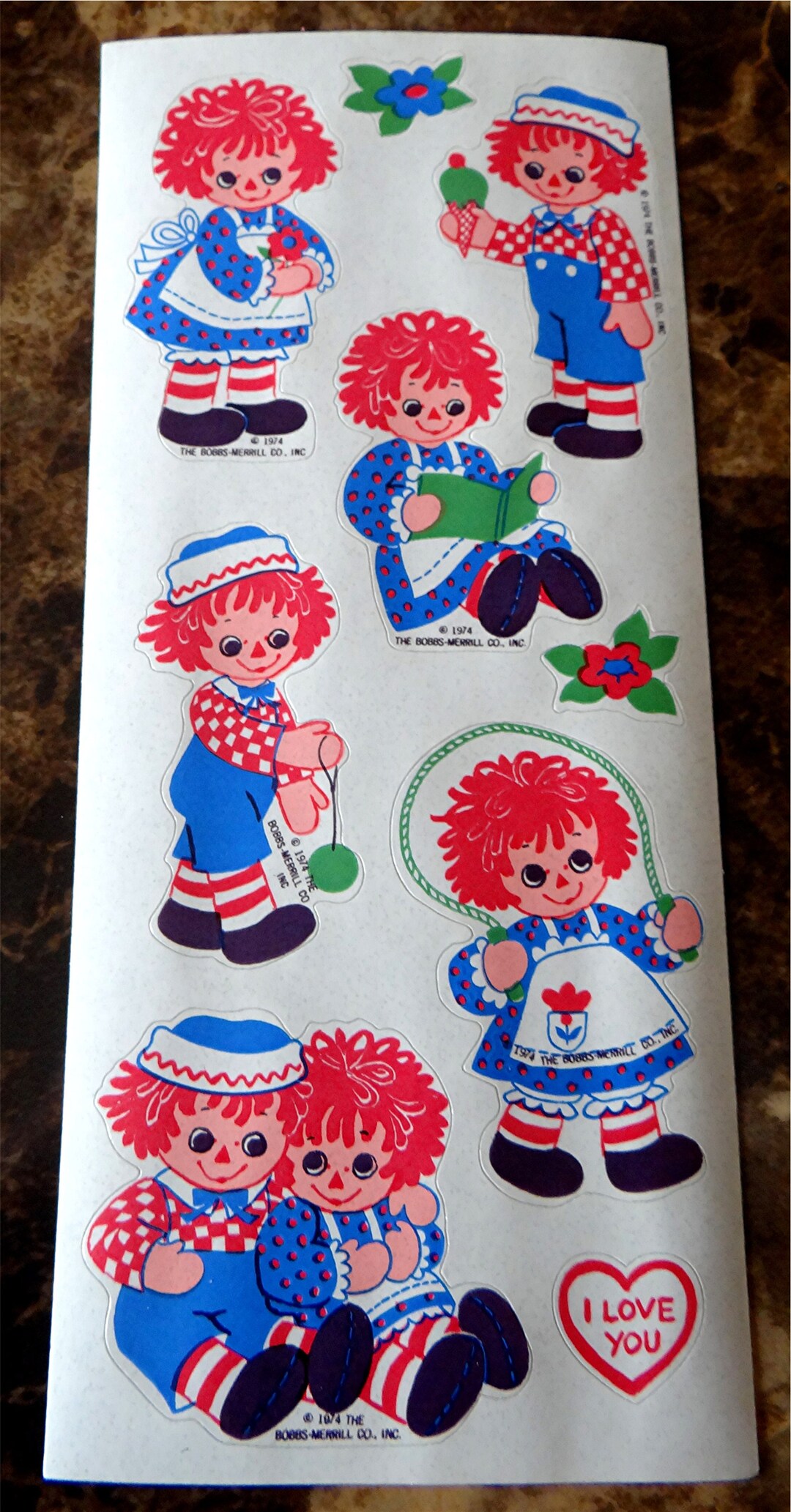 Raggedy Ann Stickers, Raggedy Ann & Raggedy Andy Decals Stickers, 1 ...