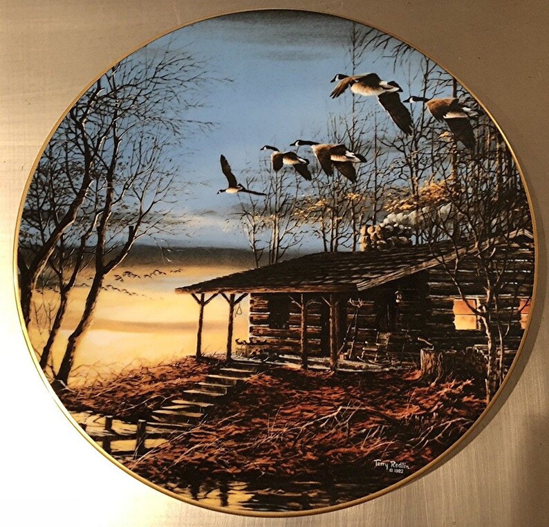Terry Redlin Collector Plate, Evening Retreat Terry Redlin Plate - Etsy