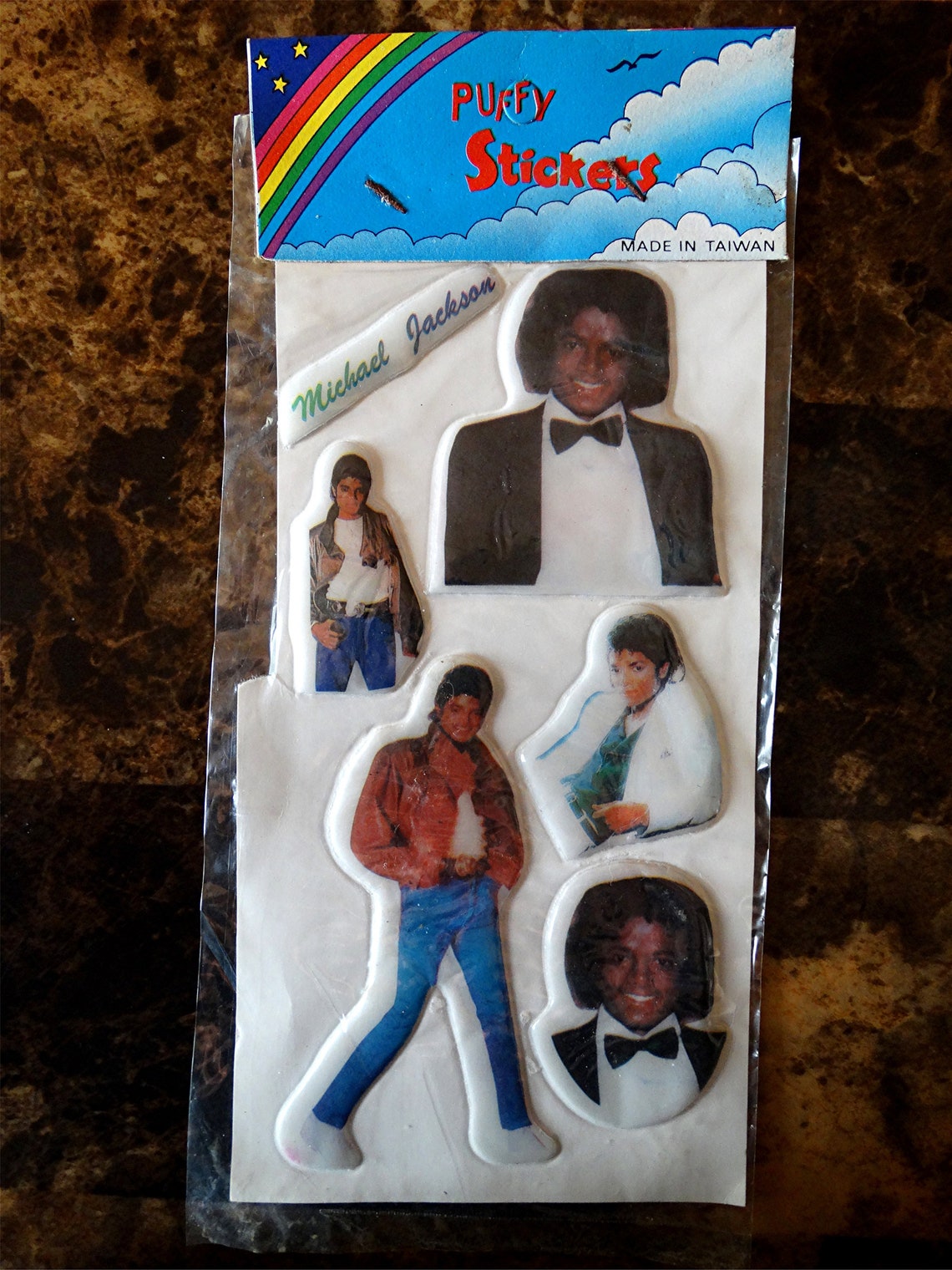 Michael Jackson Puffy Stickers, Vintage From the 1980's - Etsy