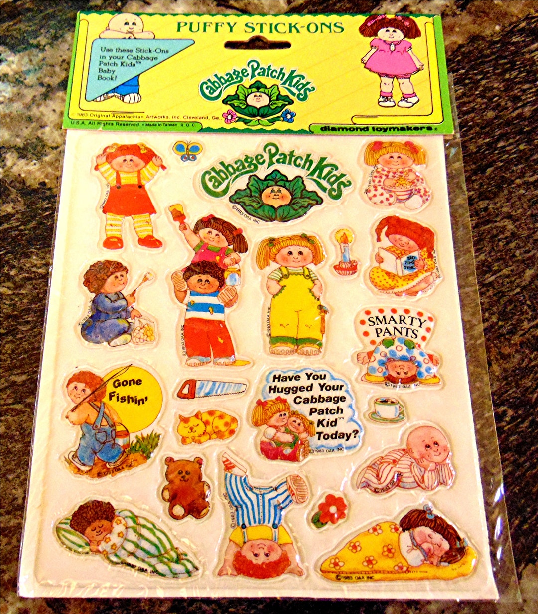 Cabbage Patch Kids Puffy Stickers, Vintage From the 80's, 1983 - Etsy