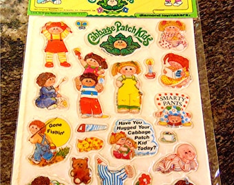 Lot of 49 Vintage 80's Puffy Cabbage Patch Kids Stickers used - Etsy