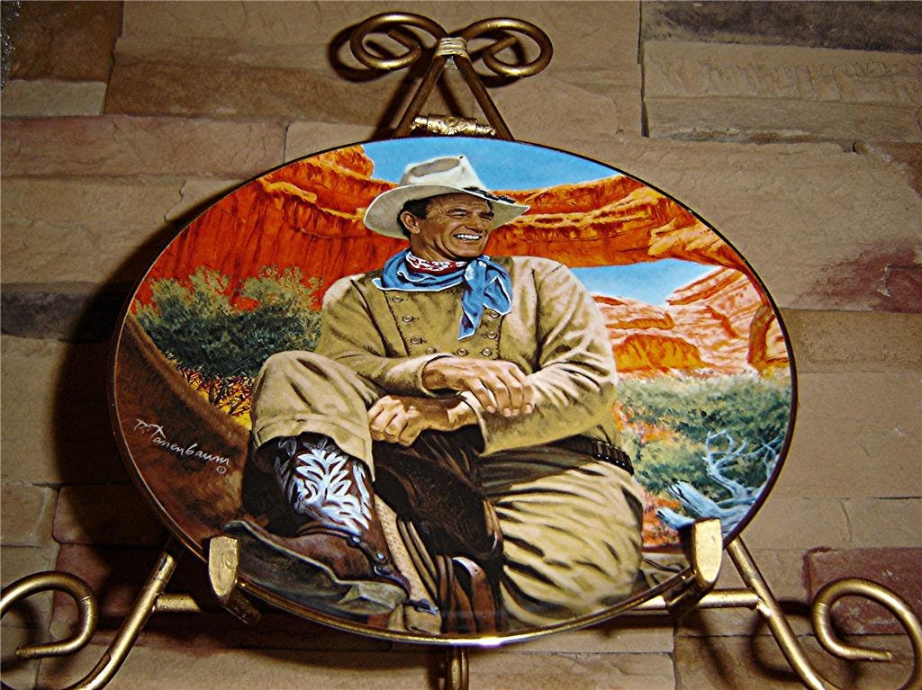 John Wayne Collection Plate, the Legend Lives on by the Franklin Mint ...