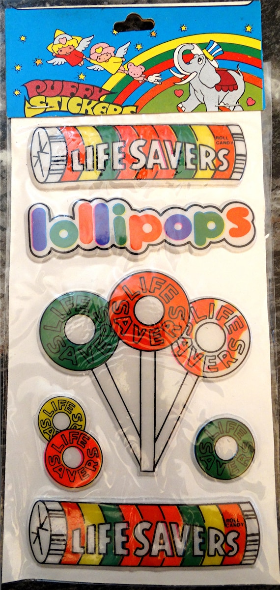 Life Savers Lollipops Puffy Stickers Vintage from the | Etsy