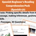 Spanish Beginner's Reading Comprehension Pack 1 (spanish 1) - Etsy