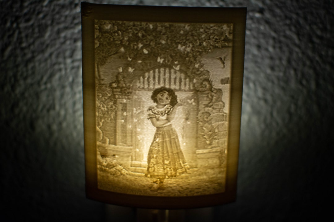 Disney Encanto Inspired 3d Printed Lithophane Light Plug-in - Etsy