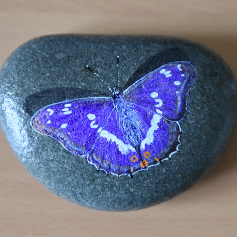 Purple Stone Paperweight - Etsy UK