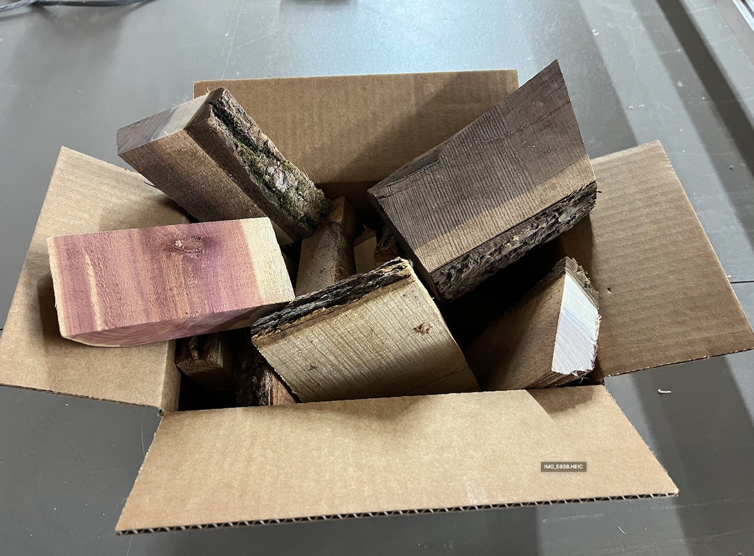 Live Edge Hardwood Offcut Box | Ships FREE | Perfect for Turning Blanks ...