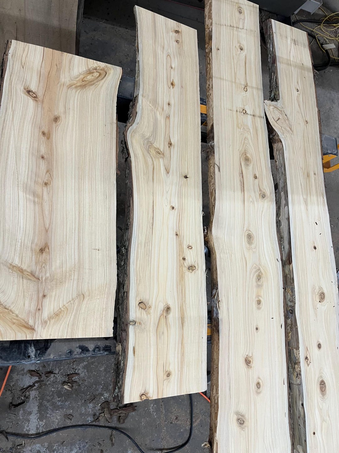 Atlantic White Cedar Live Edge Board: Kiln Dried Wood Slab - Etsy