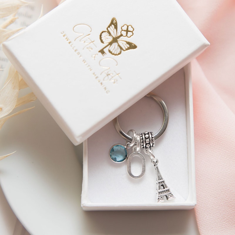Paris Themed Keychain - Etsy UK