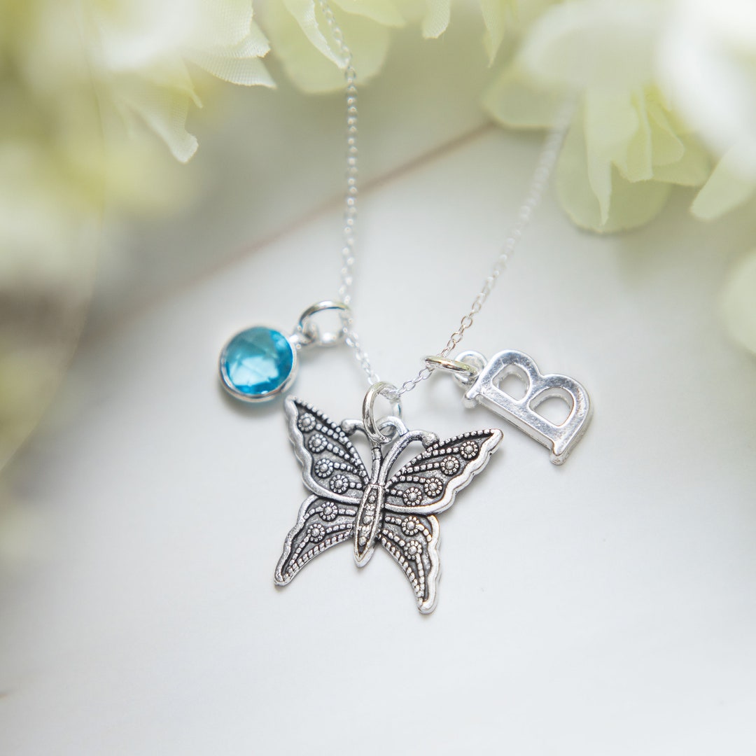 Butterfly Necklace, Personalised Gifts, Women's Jewellery, Custom ...
