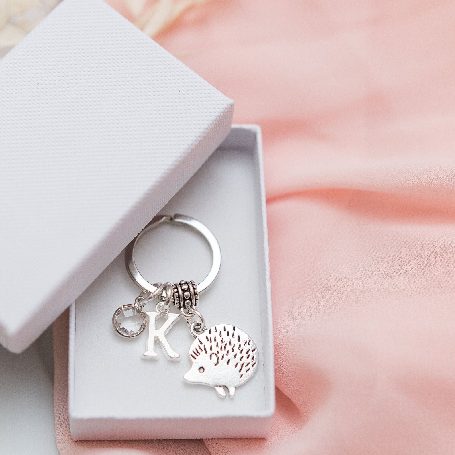 Hedgehog Keyring Personalised Gifts Woodland Animal - Etsy UK