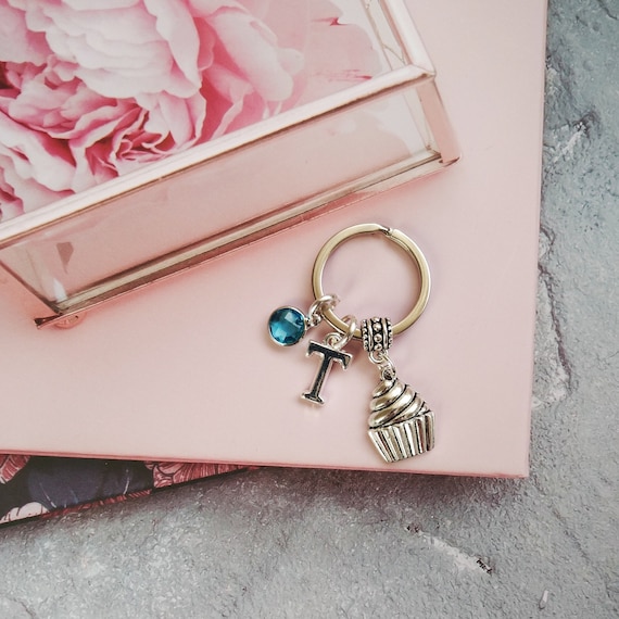 Cupcake Keyring Personalised Gifts Baker Baking Gift Bake | Etsy