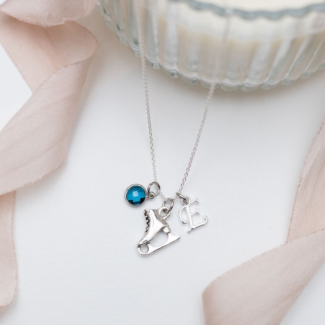 Ice Skate Necklace, Figure Skating Gift, Winter Sports, Christmas ...