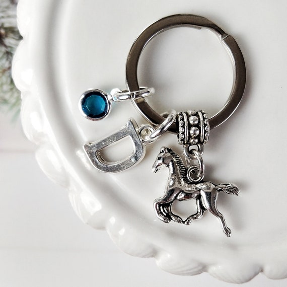 Horse keyring personalised gifts pony keychain animal gift | Etsy