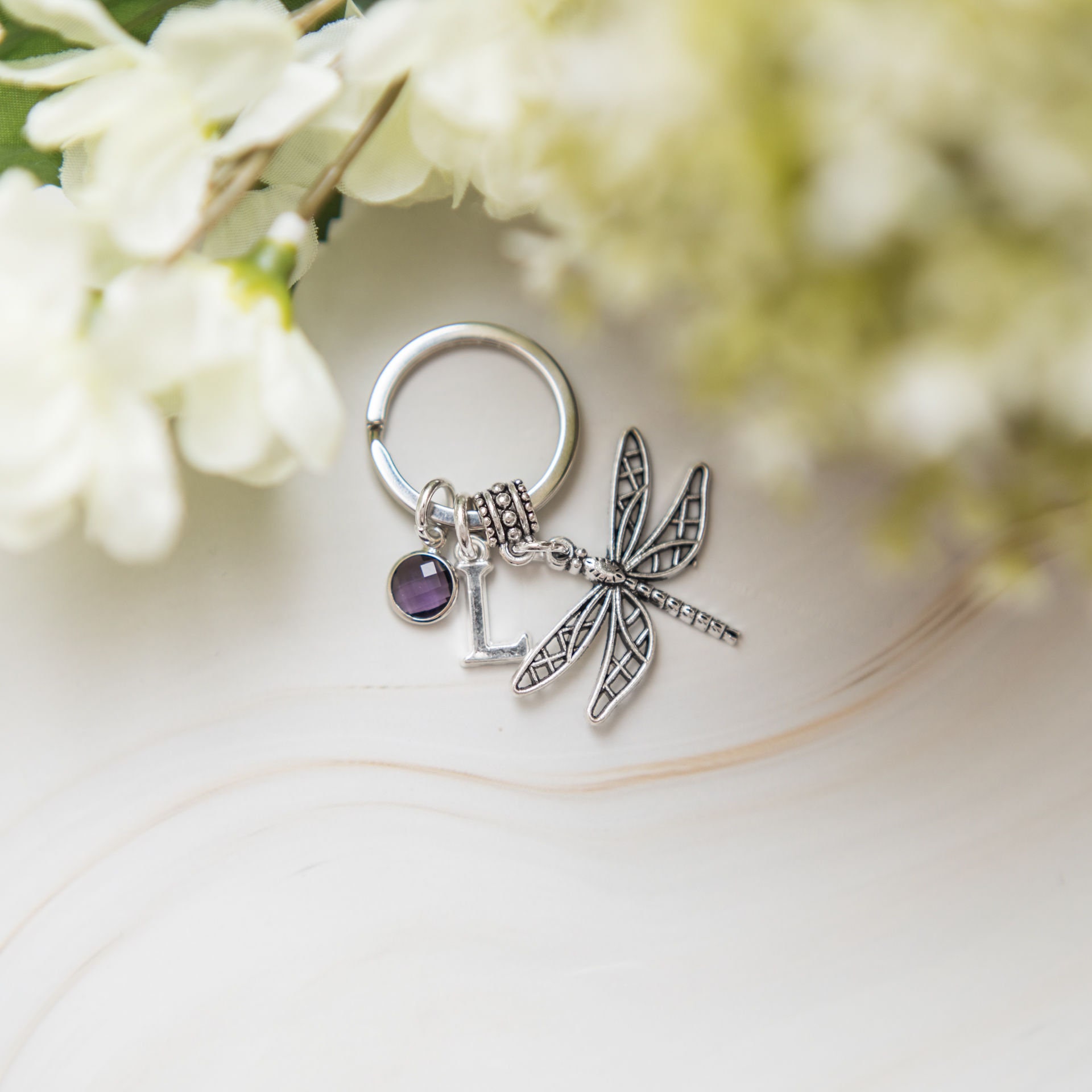 Dragonfly Keyring Personalised Gifts Dragonfly Bag Charm - Etsy UK