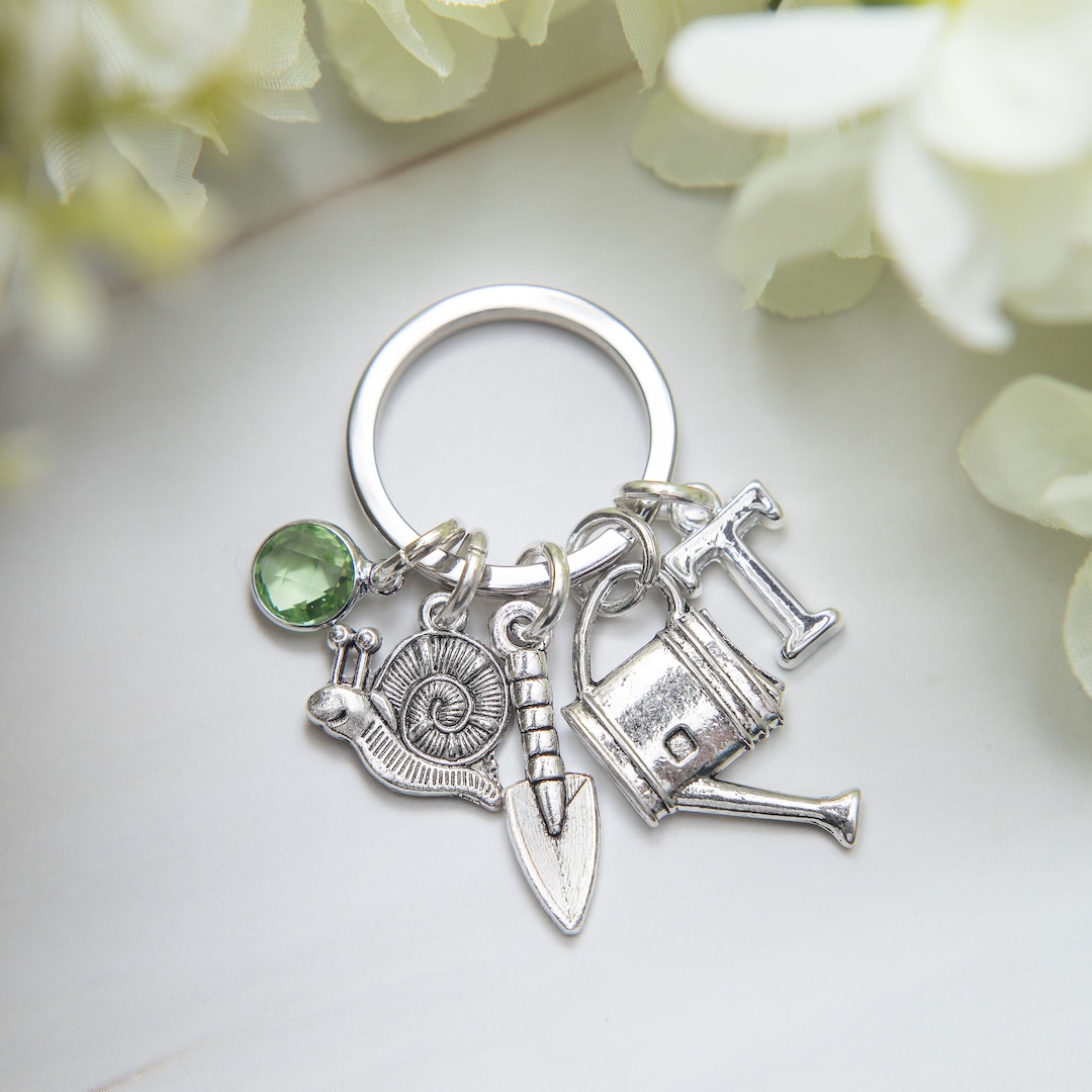Gardening Keyring, Garden Keychain, Personalised Gifts, New Allotment ...