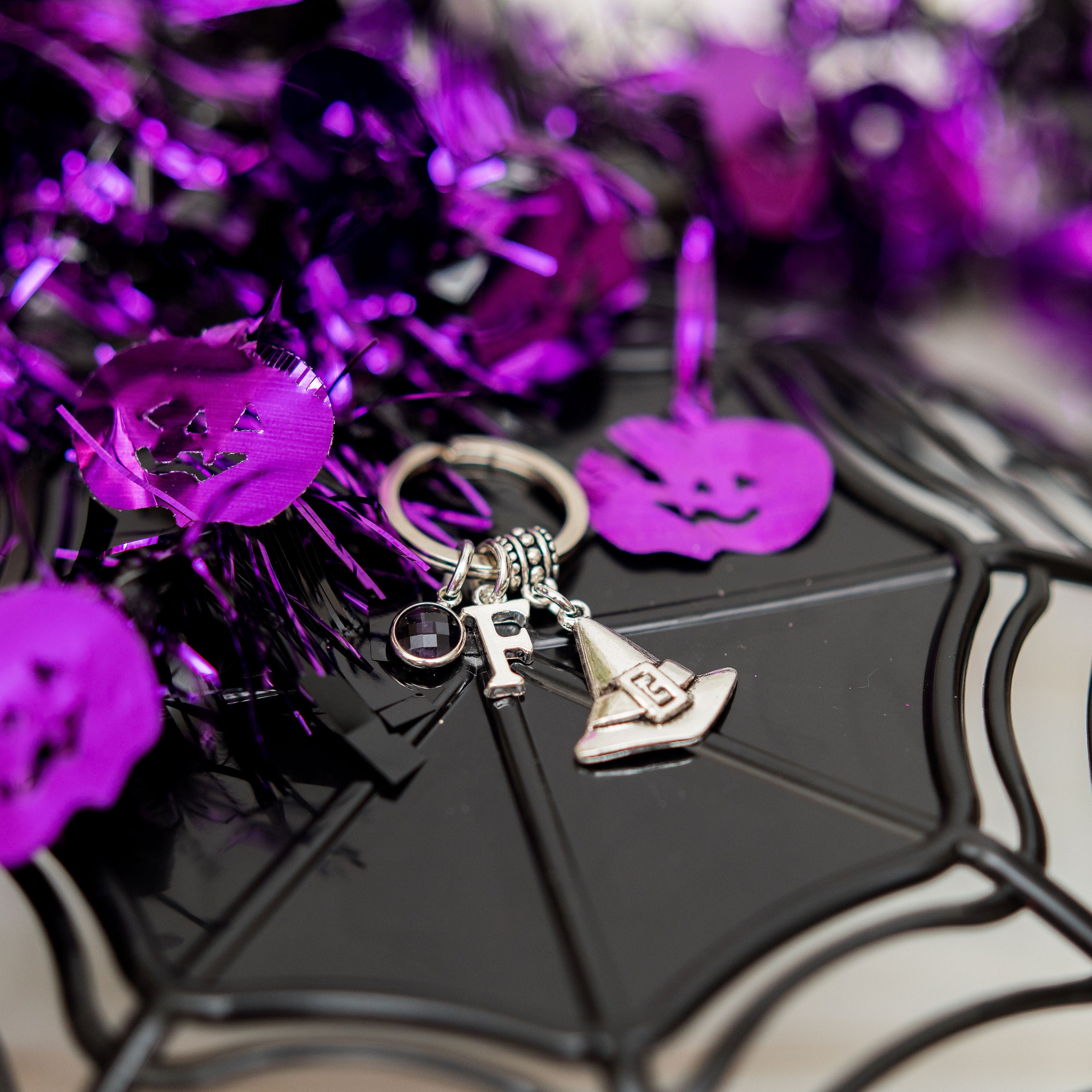 Witch Hat Keyring Halloween Keychain Witchy Bag Charm - Etsy UK