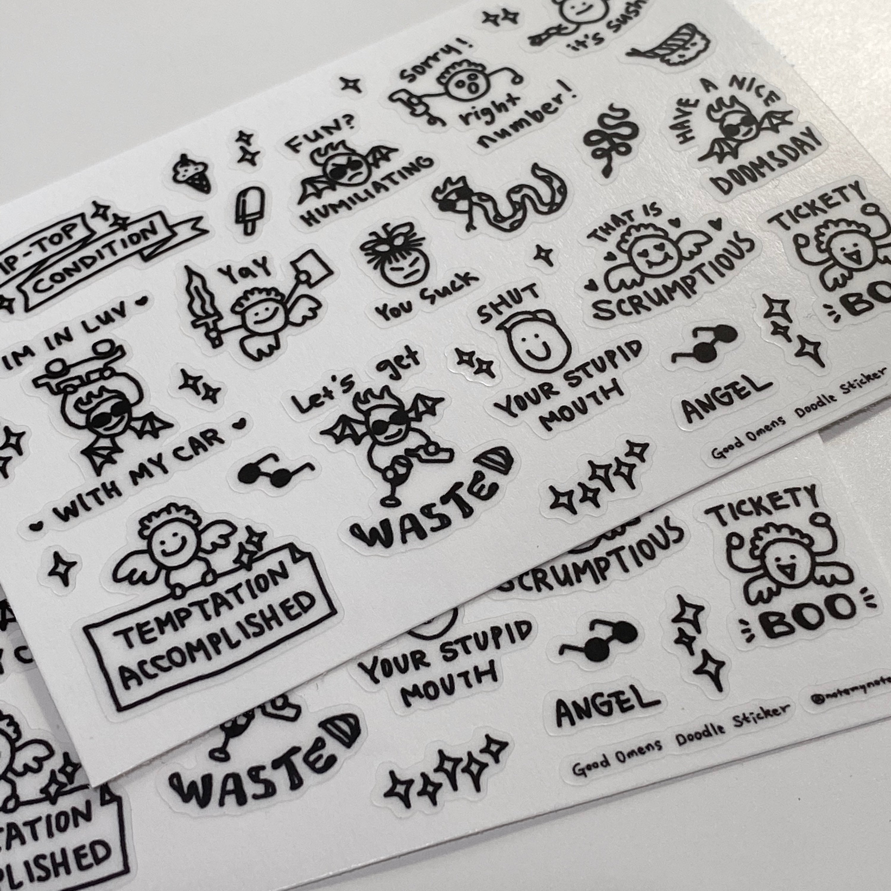 Good Omens Stickers - Etsy