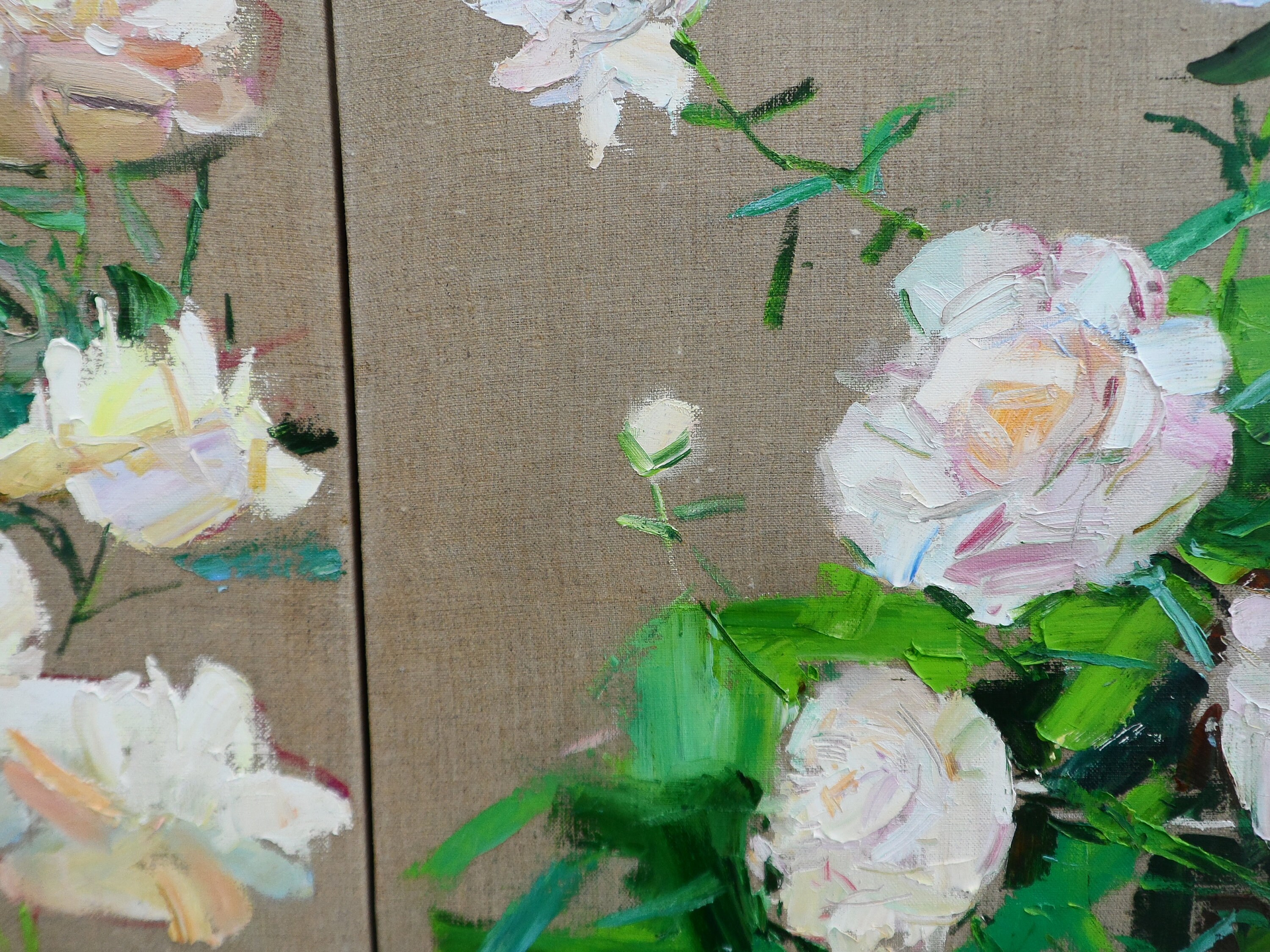 Extra Large Peonies Painting Flowers Original Oil Painting Oil on ...