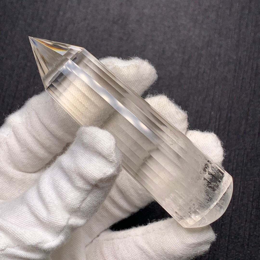 18 Sided Vogel Style Clear Quartz Crystal Point Crystal Healing - Etsy