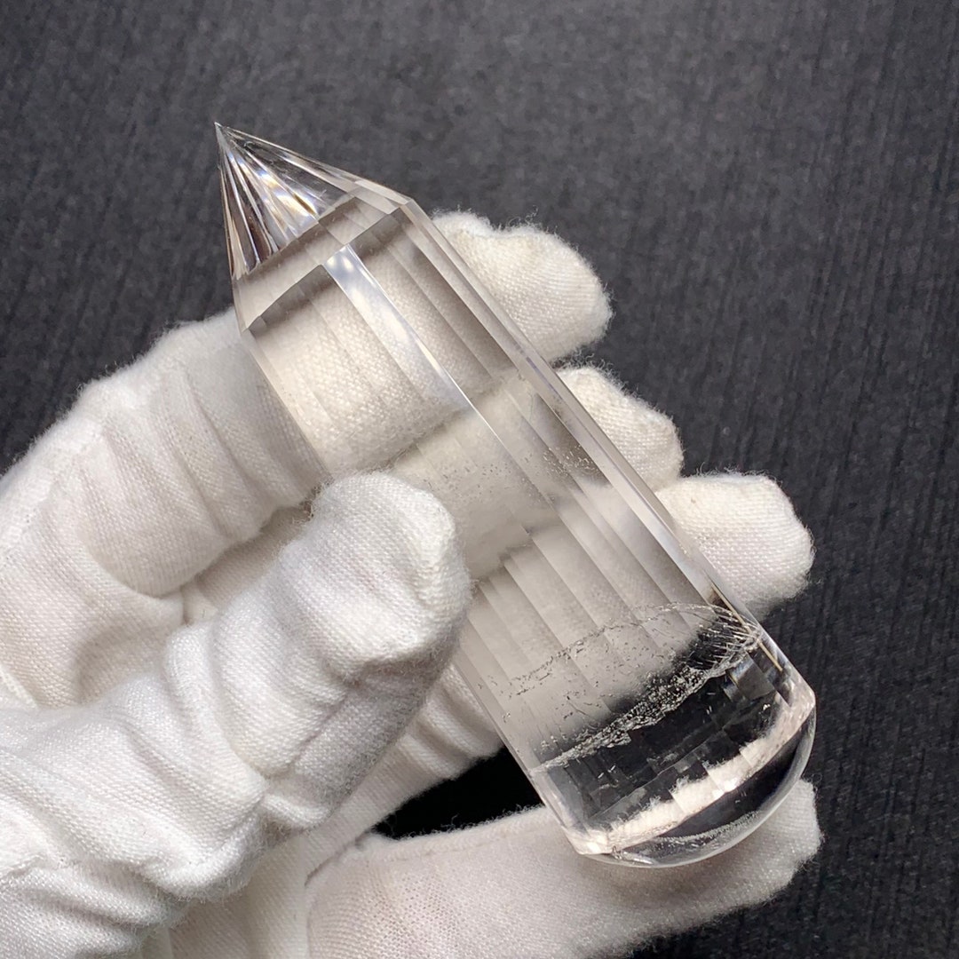 18 Sided Vogel Style Clear Quartz Crystal Point Crystal Healing - Etsy