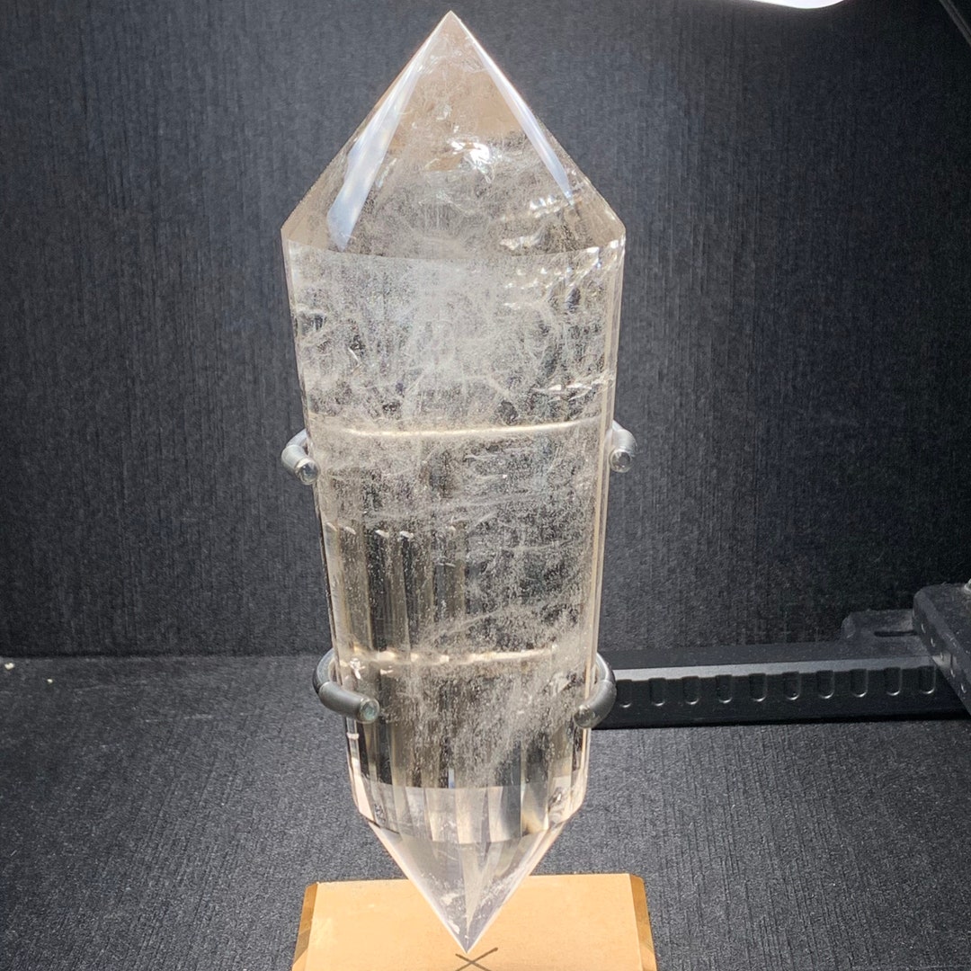 24 Sided Vogel Style Clear Quartz Rainbow Quartz Crystal Point Crystal ...
