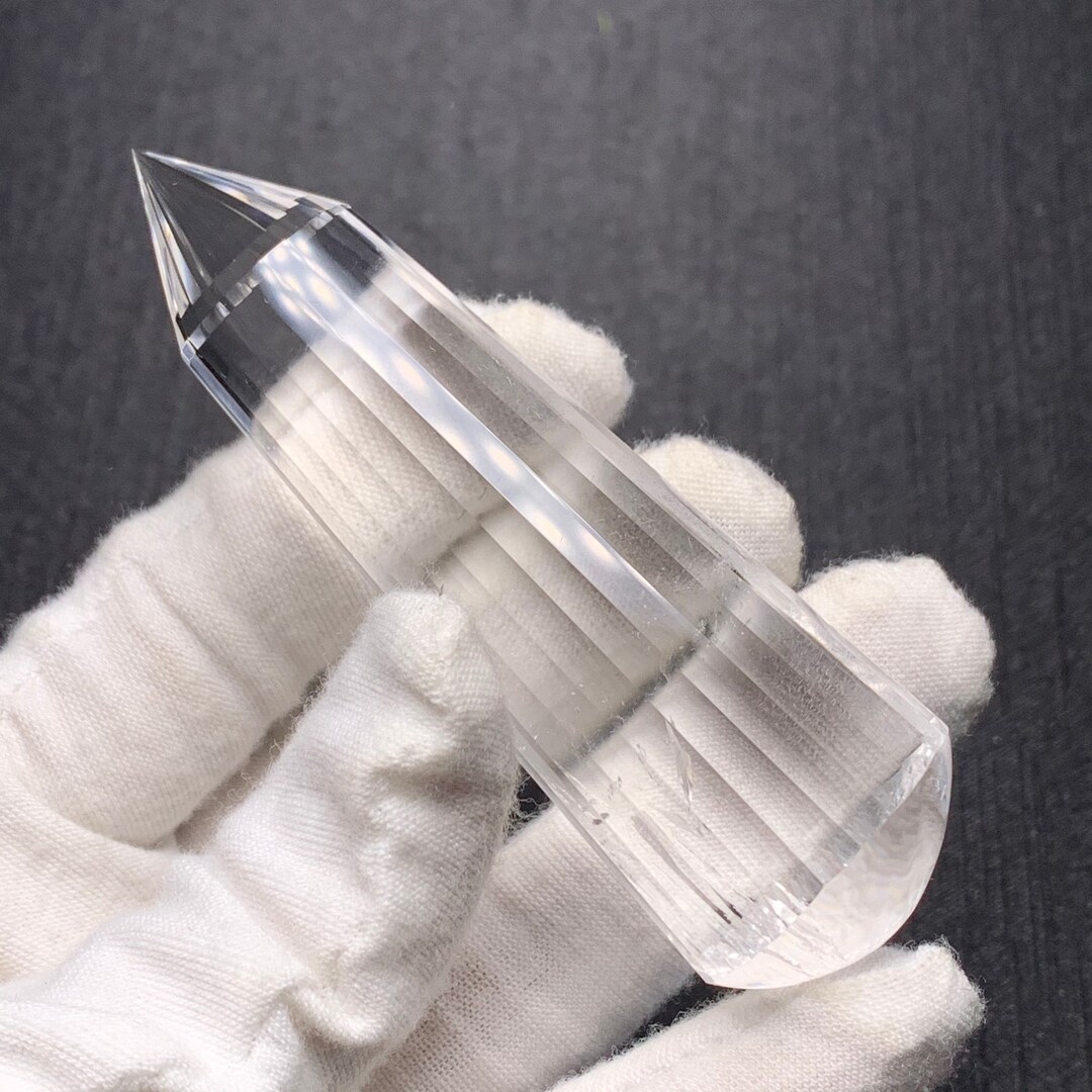 18 Sided Vogel Style Clear Quartz Crystal Point Crystal Healing - Etsy